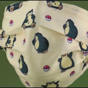 Pokemon | Accessories | Pokemon Snorlax Masks Set Of 4 | Poshmark